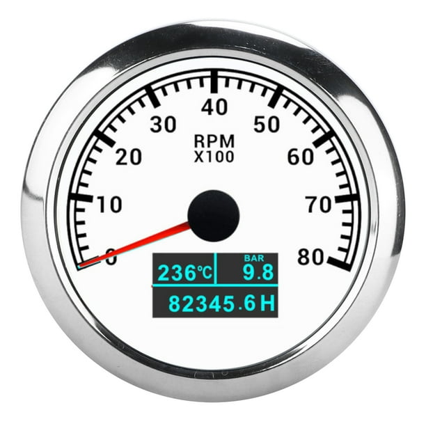 RPM Meter,3 In 1 Tachometer Oil Pressure Display RPM Gauge Unmatched ...
