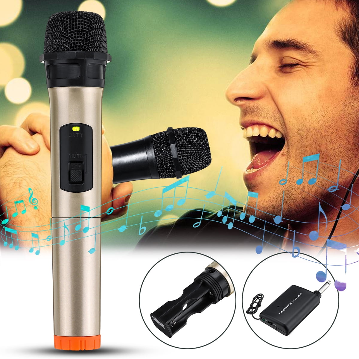 Wireless bluetooth Karaoke Microphone Portable Handheld Karaoke Mic ...