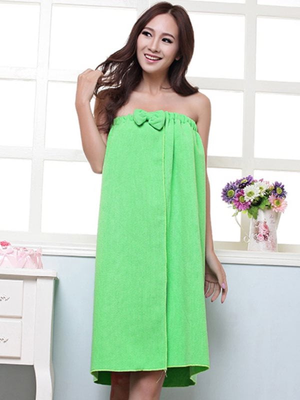 Women’s Knee Length Spa/Bath Body Wrap with Adjustable Closure ...