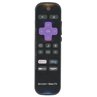 Sharp Original Roku TV Remote Control with Netflix, Hulu, VUDU, Sling ...