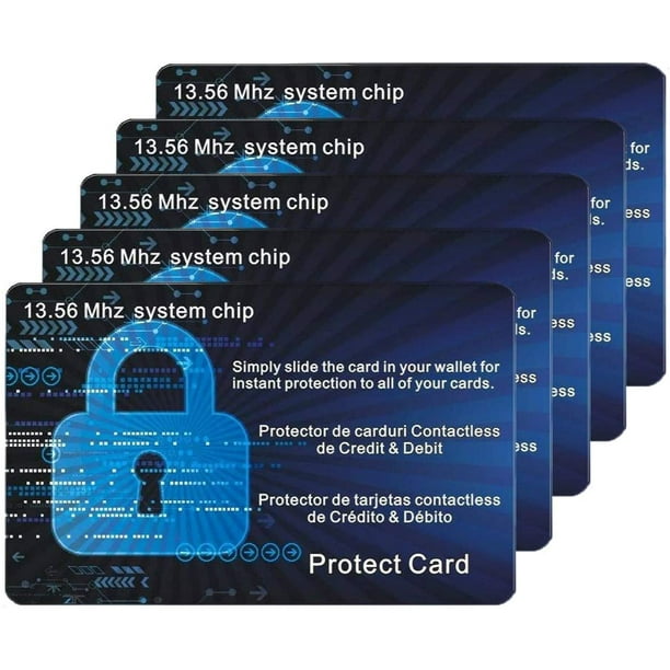 Pack of 5 RFID ing Card. s RFID/NFC Signals for Credit Cards. RFID ing ...