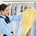 15 Packs Plastic Clear Clothes Covers,Dry Cleaners Bags Hanging ...