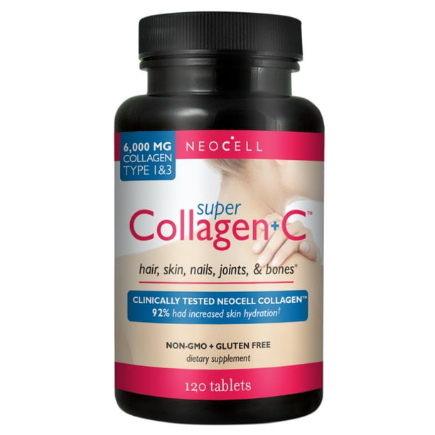 NeoCell Super Collagen + Vit C & Biotin Tablets, 120 Count - Walmart ...
