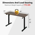 YRLLENSDAN Height Adjustable Standing Desk 40x24 Inch, Electric Stand ...