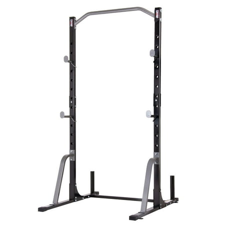Body Champ PBC530 U Frame Cage Power Rack & Olympic Weight Plate ...