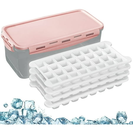 Silicone and Ice Cube Storage Container Bin Set with Airtight Locking ...