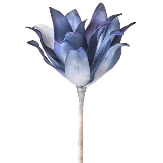 Navy Blue Bromeliad Succulent Stem Faux Plants & Trees - Walmart.com