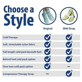NatraCure Cold Therapy Socks (w/Compression Strap) - Extra Arch and ...