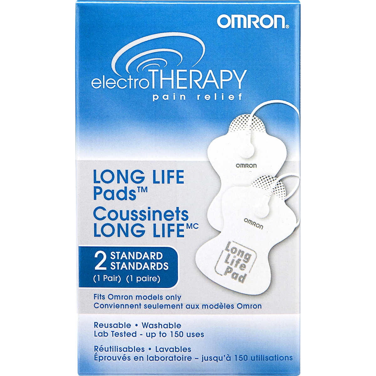 Omron® Electrotherapy Replacement Long Life Pads™ - Standard Size ...