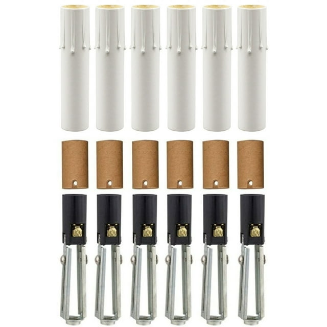 Chandelier Lighting Fixture Socket Kit, Adjustable Height Candelabra E ...