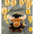 DolliBu Moose Graduation Plush Toy - Soft Huggable Graduation Stuffed ...