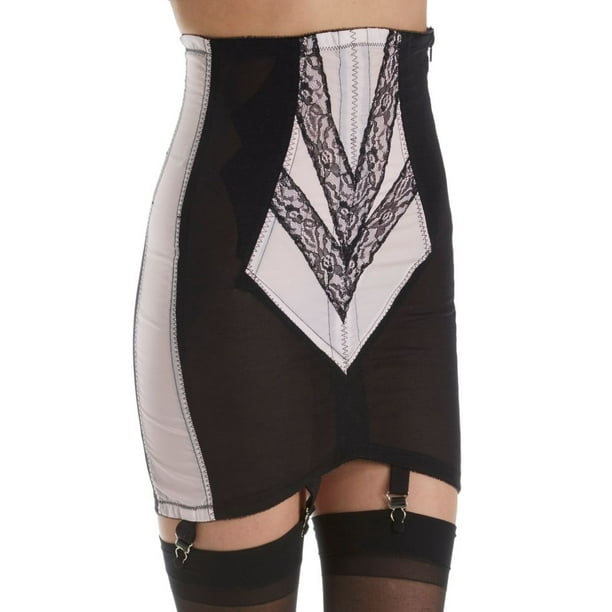 Rago Womens Rago 1294 High Waist Open Bottom Girdle With Zipper