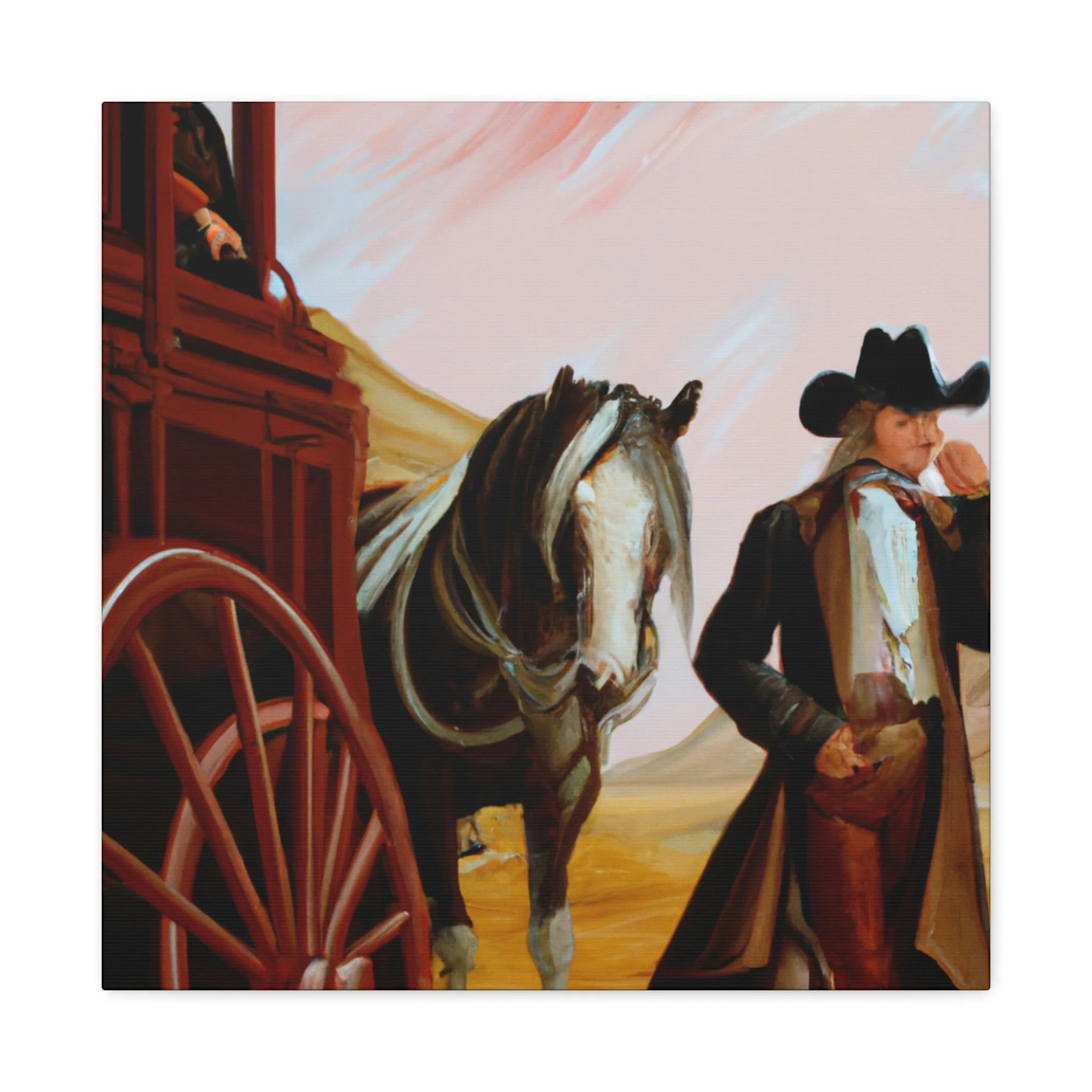 Stagecoach Neoclassicism - Canvas - Walmart.com