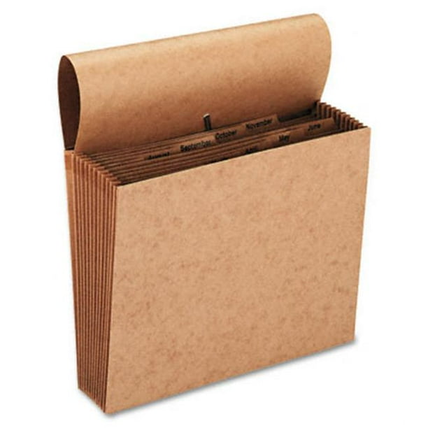 Jan-Dec Indexed Expanding Files 21 Pockets Kraft Letter Brown - Walmart.ca