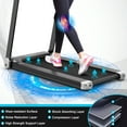 Gymax Portable Electric Treadmill, Foldable Running Machine w/ APP ...