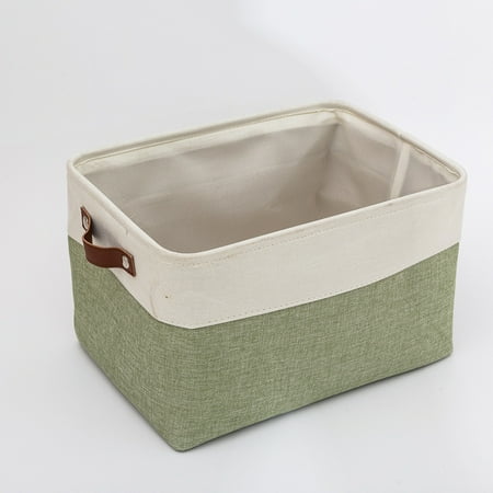 Rectangle Foldable Storage Box with Linen Stitching Fabric Storage ...