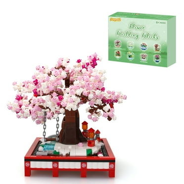 Cherry Blossom Bonsai Tree Building Set, Japanese Sakura Tree House ...
