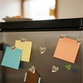 5PCS 3D Heart & Star Fridge , Cute Metallic Refrigerator , Decorative ...