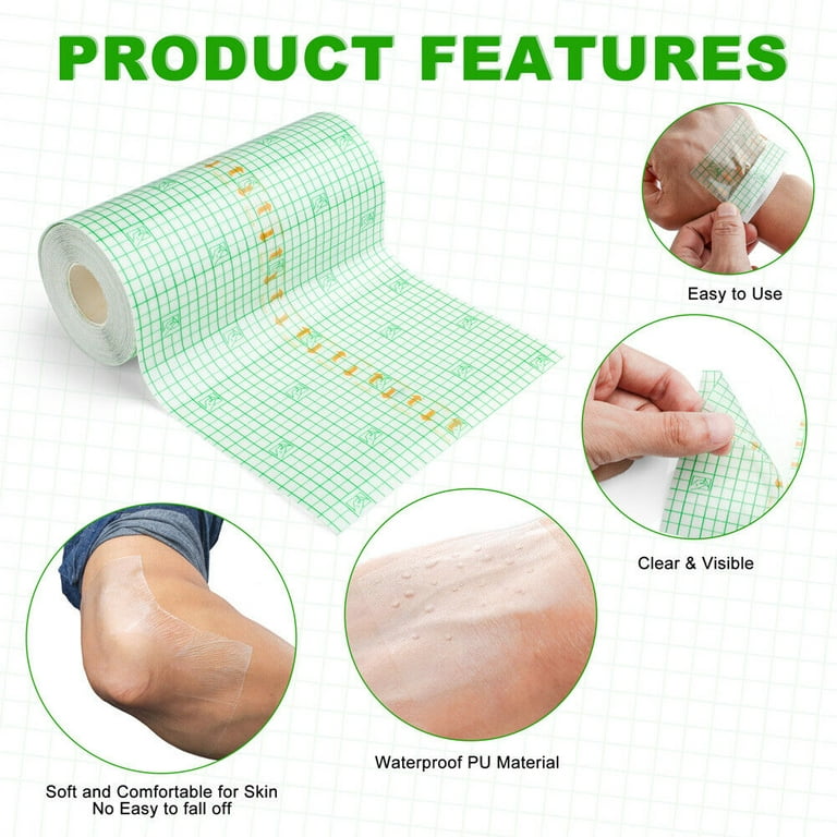 For Wound Care Transparent Waterproof Bandages 2-Pack - Flexible ...