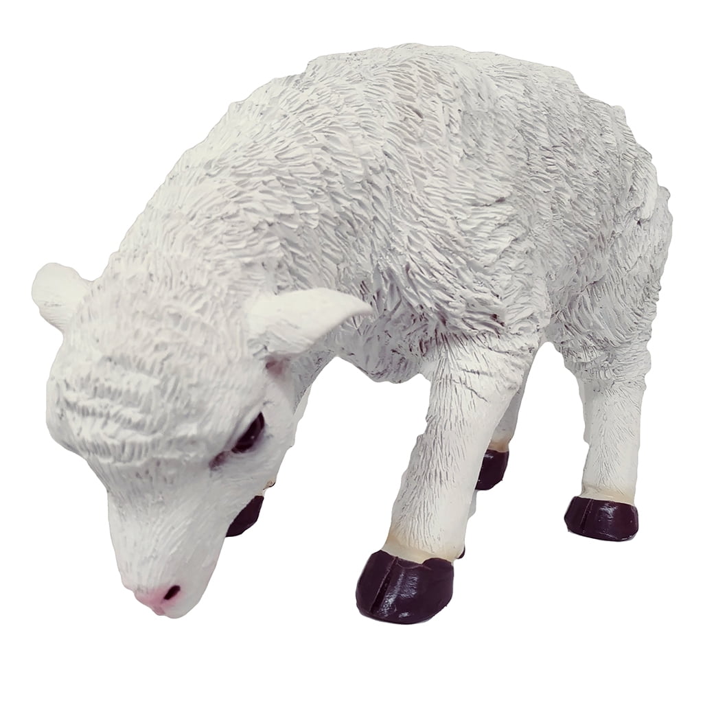 Fake Goat Figurine Realistic Goat Taxidermy Animals Statue Home Garden ...