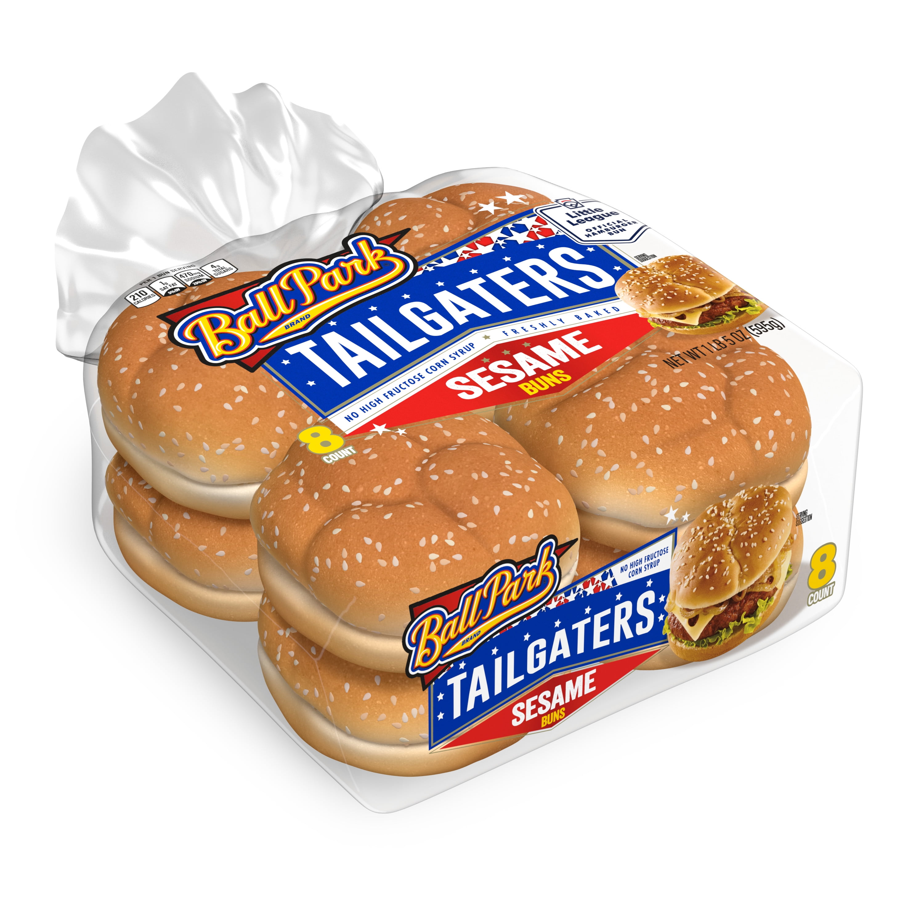 Ball Park Tailgaters Sesame Seeded Sandwich Buns, Count, 21, 54% OFF