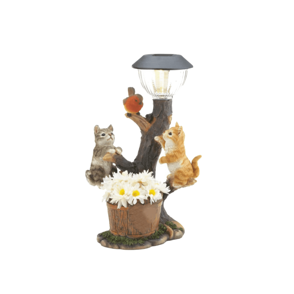 Garden Statue Solar Garden Decoration Light Resin Statue Solar Light