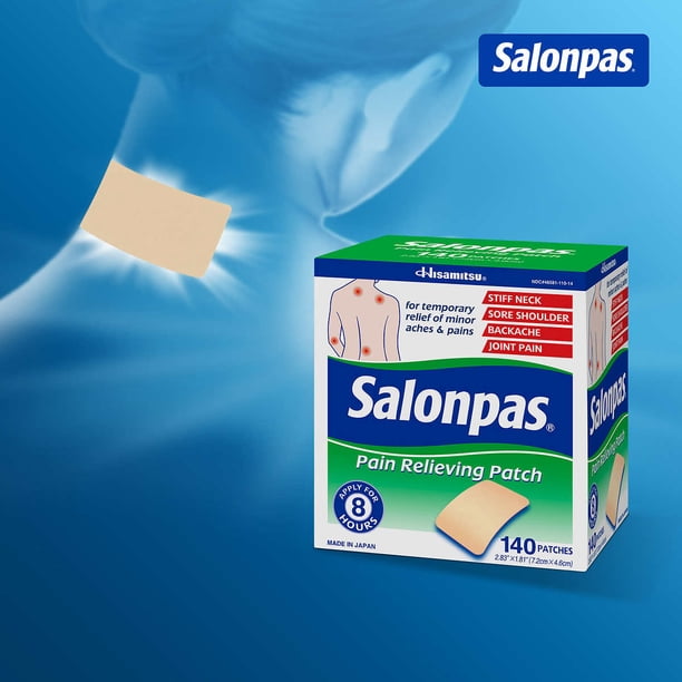 Salonpas Pain Relieving Patch, 140 Patches - Walmart.com - Walmart.com
