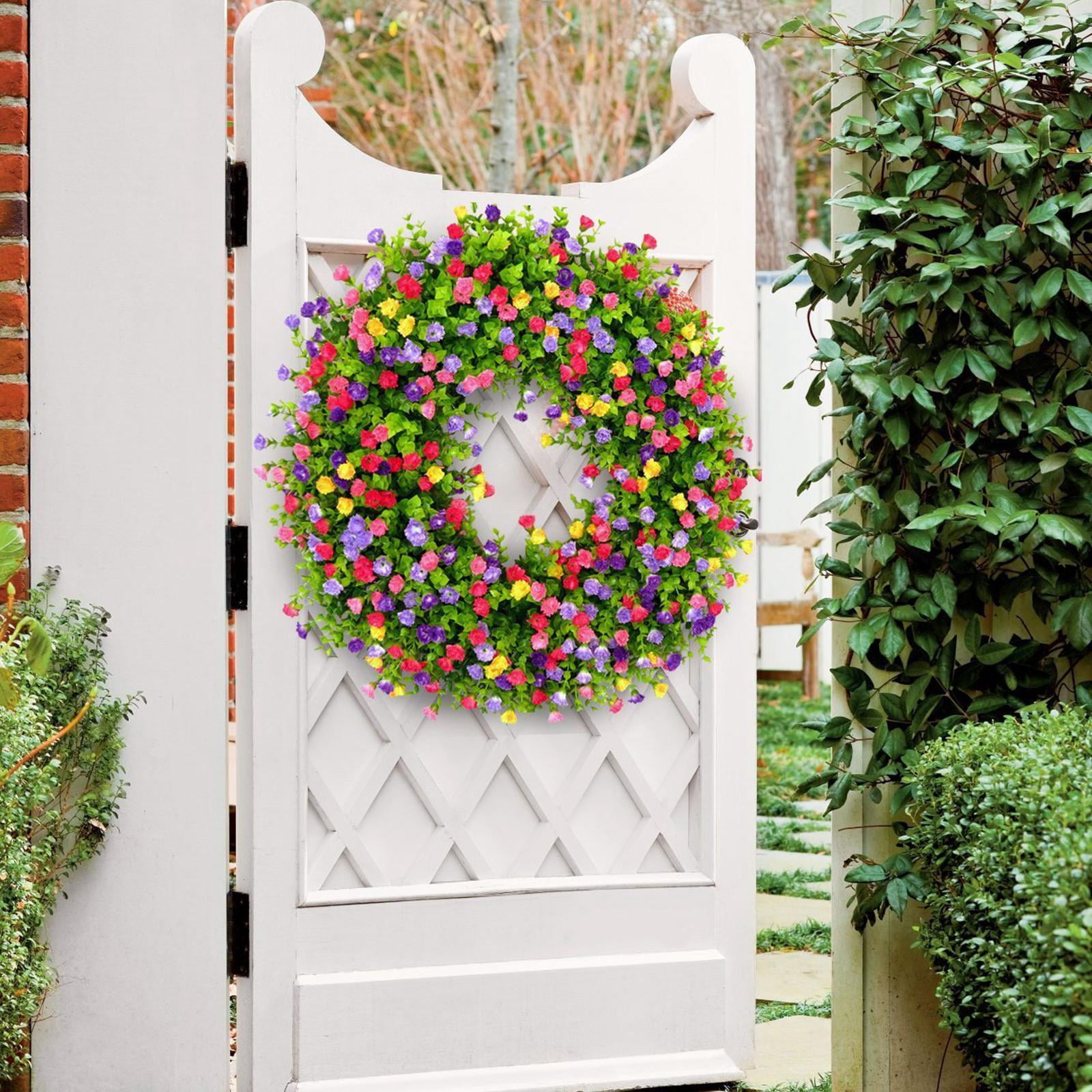 Hojas y coronas decoradas de forma Festival de flores artificiales para ...