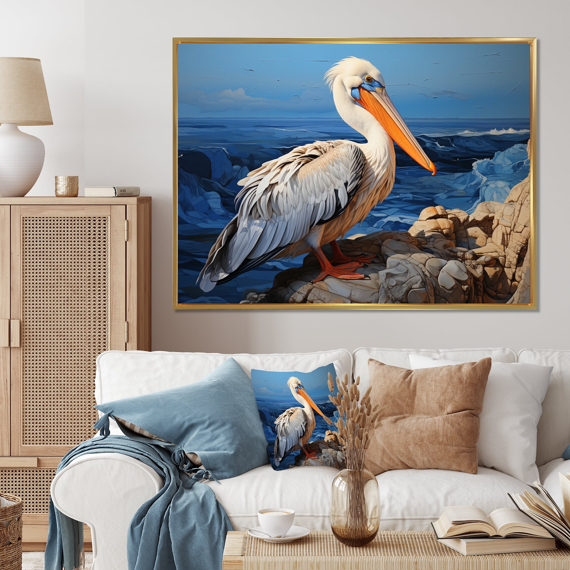 Click here for Designart Pelicanframed Wall Art  Pelicans Perch I... prices