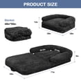 71"x38"x9"Foldable Human Dog Bed,2 in 1 Flexible Giant Pet Bed for ...