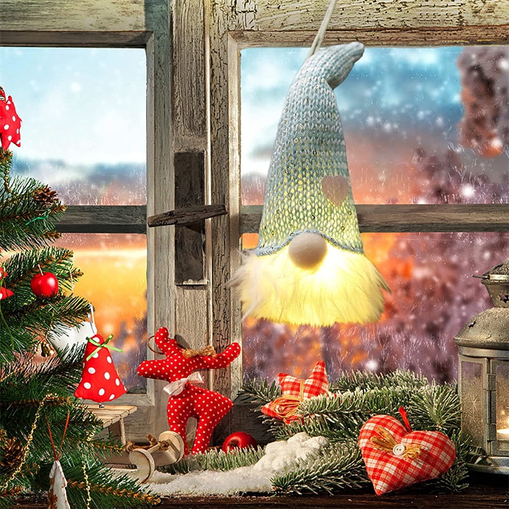 Gnomes Christmas Decorations Lights Swedish Santa Tomte Gnome for Xmas ...