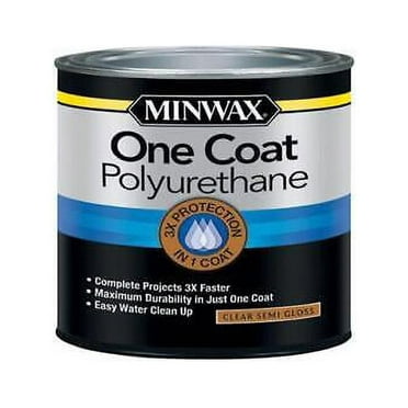 Minwax Fast-Drying Polyurethane, Semi-Gloss, Clear, 1 Gallon - Walmart.com