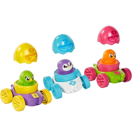 Toomies Hide & Squeak Egg Racers, 3 Squeaking Characters, Color ...