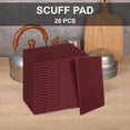 7447 General Purpose Scrub Pad, 20 Pcs Abrasive Scrub Pad, Maroon Brite ...