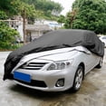 REGALWOVEN Black Breathable Waterproof Car Cover w Mirror Pocket 3L(185 ...