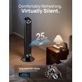 Tower Fan for Bedroom, Oscillating Standing Floor Fan with Velocity ...