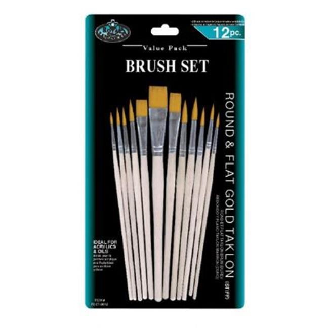 Click here for Royal & Langnickel Rset-9612 Gold Taklon Round & F... prices