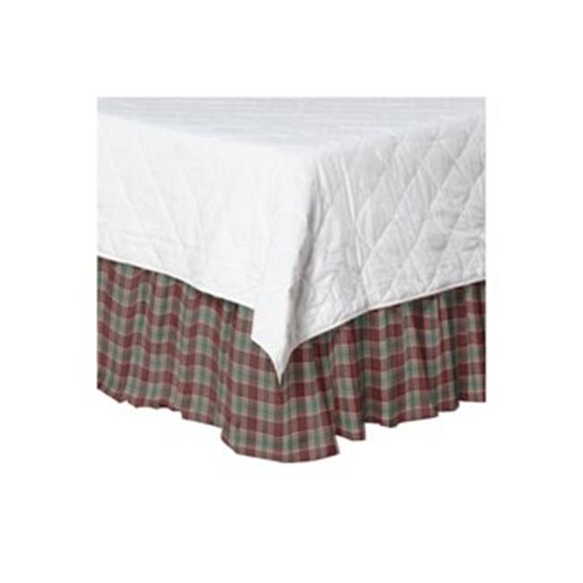 Patch Magic DRFW154C Brown and Green Plaid- Fabric Dust Ruffle Full ...