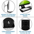 Mount-It! Monitor and Keyboard Wall Mount | Standing Workstation VESA ...