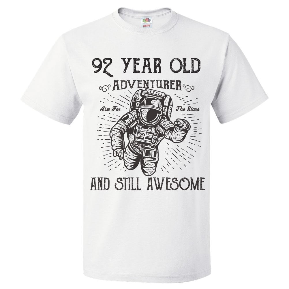92nd Birthday Gift For 92 Year Old Adventurer T Shirt Gift - Walmart.com