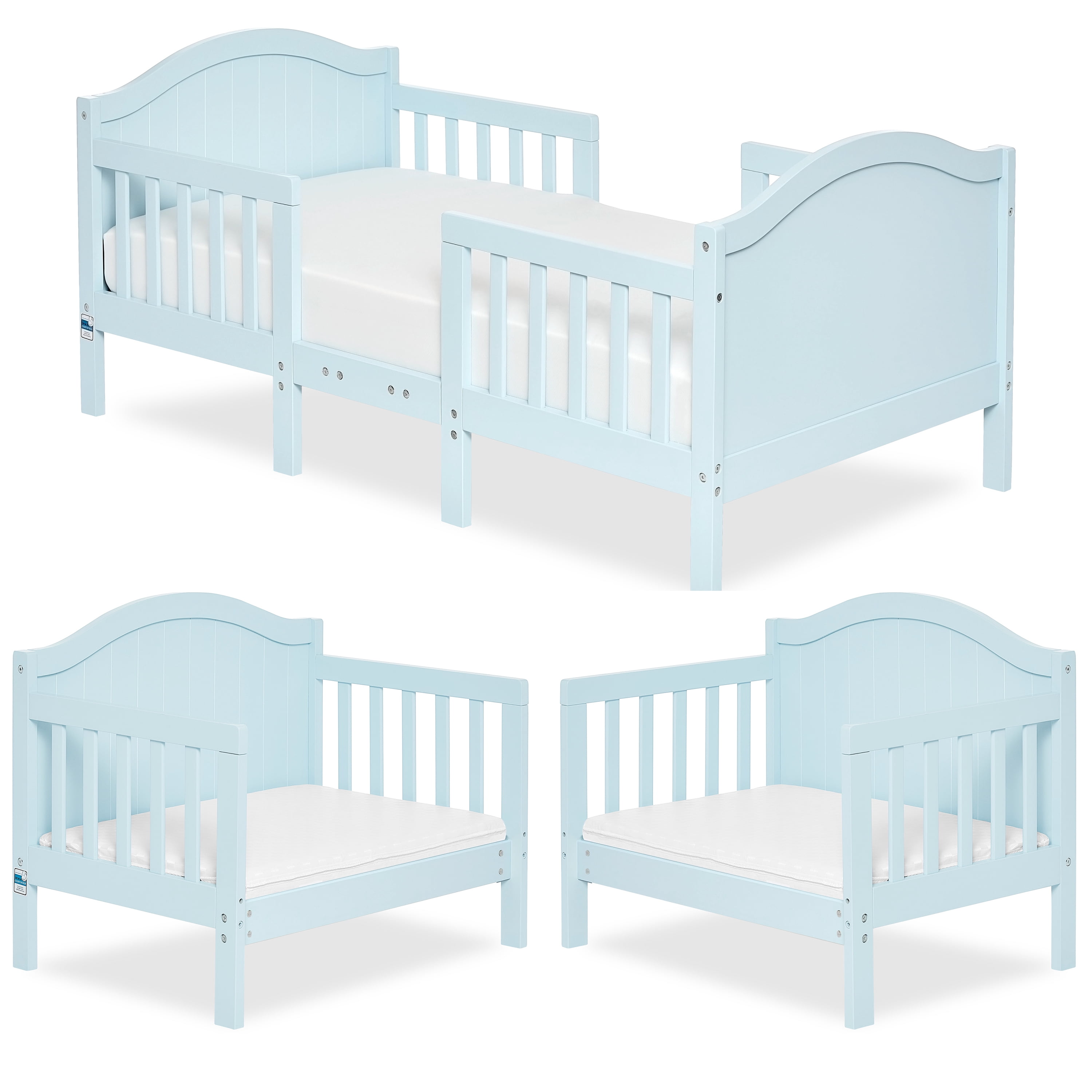 Dream on Me Portland 3 in 1 Convertible Toddler Bed - Walmart.com