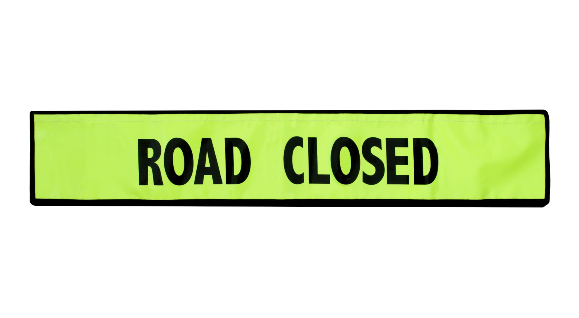 "Road Closed" Sign for Flex-Safe Barricades - High Visibility Yellow ...