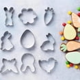 9 Pieces Easter Cookie Cutters Set - Cute Holiday Themed Cutter ...