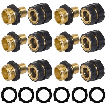 Gilmour 7FHS7FH 3/4" Double Female Swivel Brass Connector - Walmart.com