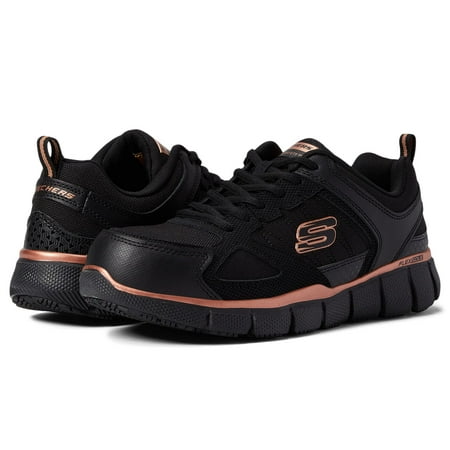 Skechers Telfin Composite Toe Black/Rose Gold 9.5 B (M) | Walmart Canada