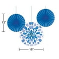 True Blue Paper Fan 12" & 16" - Walmart.com