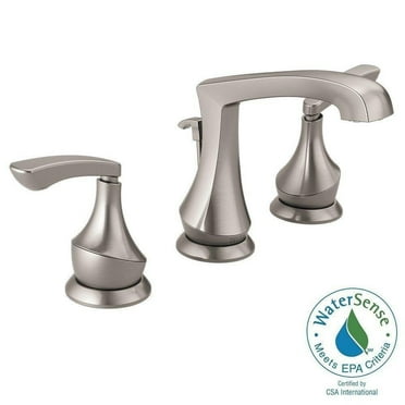 Delta Haywood Single Handle Single Hole Lavatory Faucet in Stainless ...