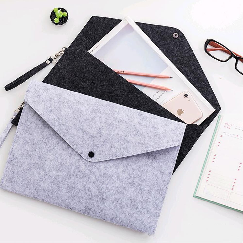 Fairnull Felt Envelope A4 File Pocket Document Bag Holder Organizer ...