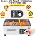 22-Inch Commercial Electric Grill 1600W – Non-Stick Stainless Steel ...