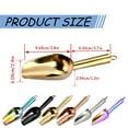 Mini Ice Scoop,7.5" Stainless Steel Scoops for Candy/Flour/Sugar,Small ...